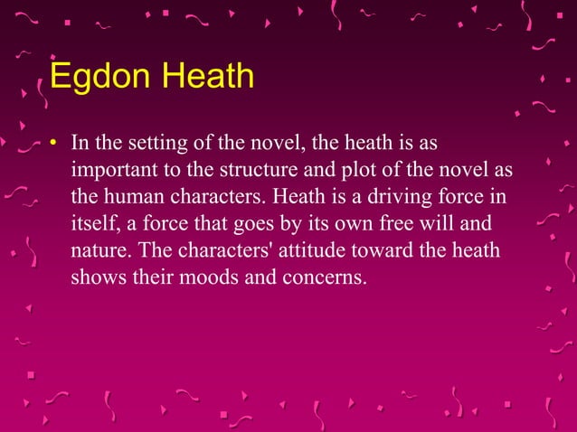 Characters of return of the native | PPT