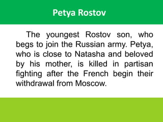 Characters of war and peace | PPTX