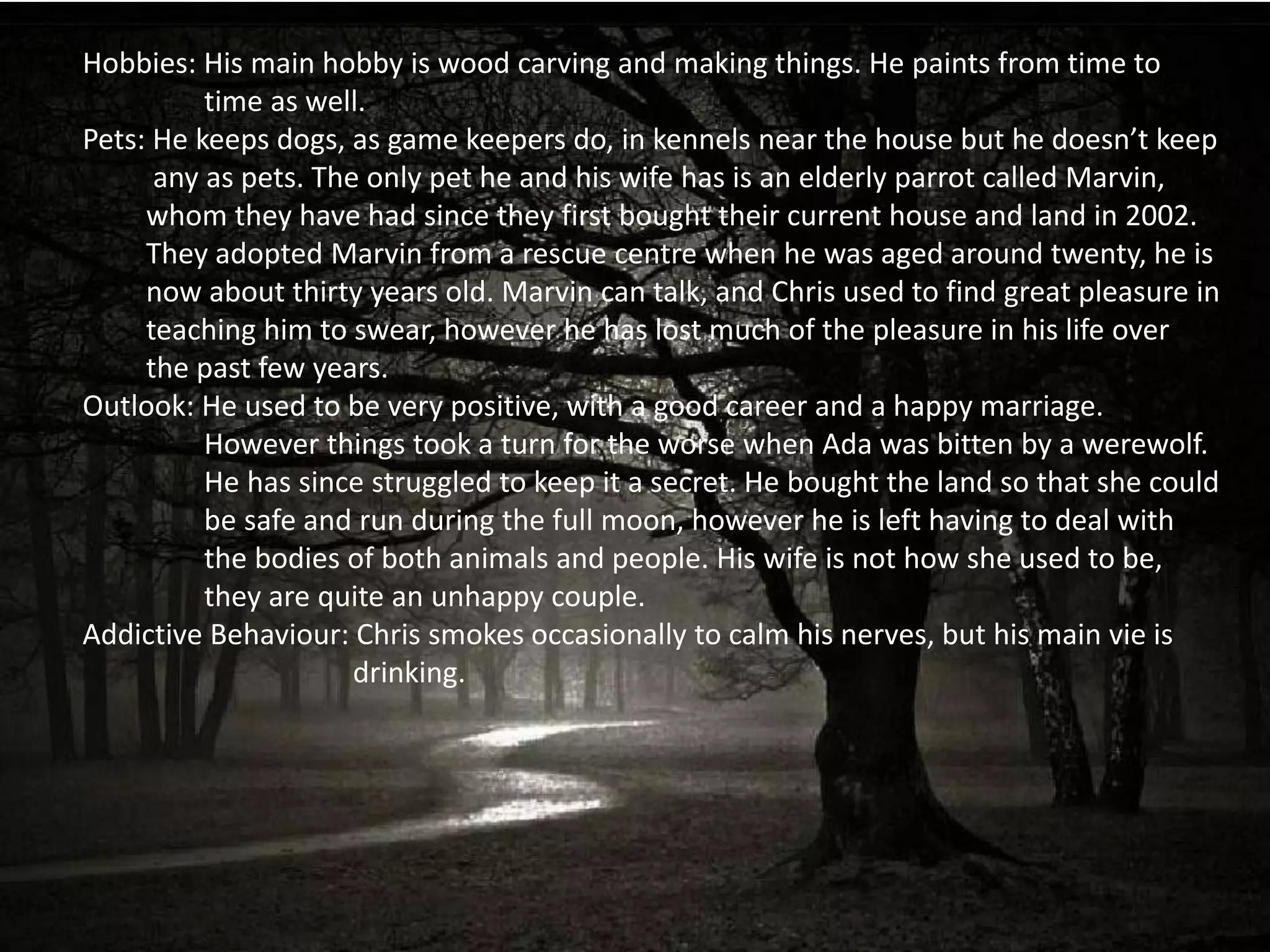 Characters once bitten twice shy | PPTX