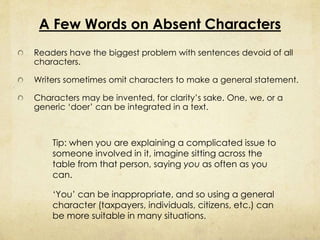 Characters presentation | PPTX