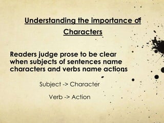 Characters presentation | PPT