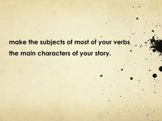 Characters presentation | PPTX