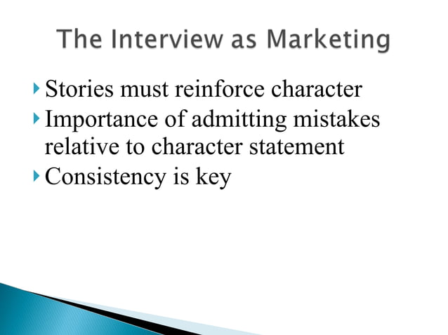 Character Statements | PPT