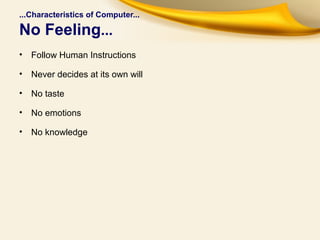Characteristics of computer | PPT