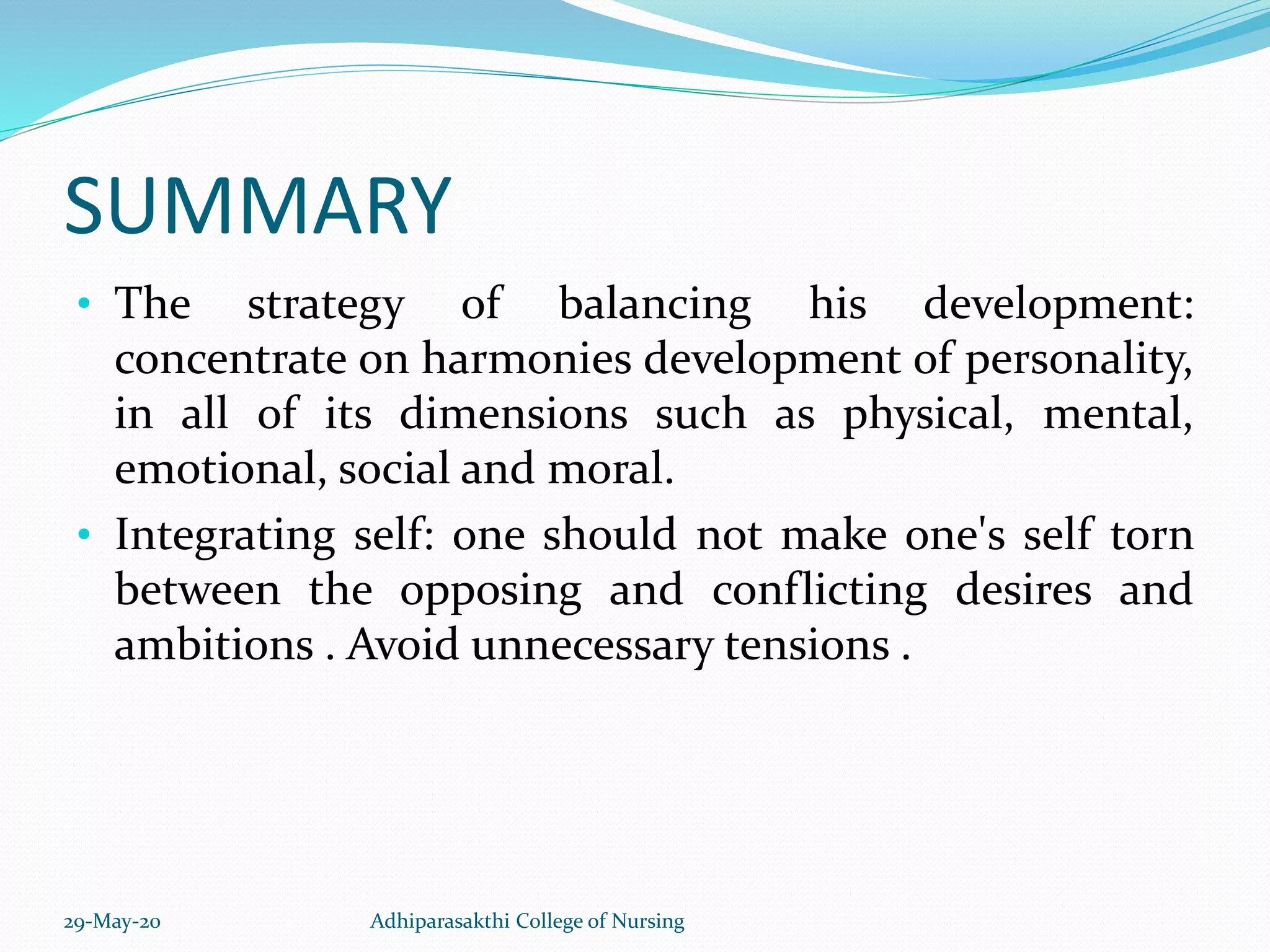 Characterstic of mentally healthy person | PPTX