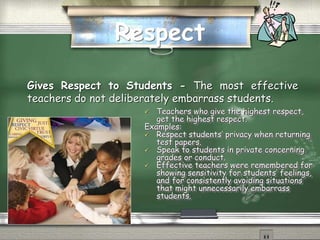 Characterstics of a good teacher | PPSX