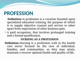 ppt on CHARACTERSTICS OF PROFFESION.pptx