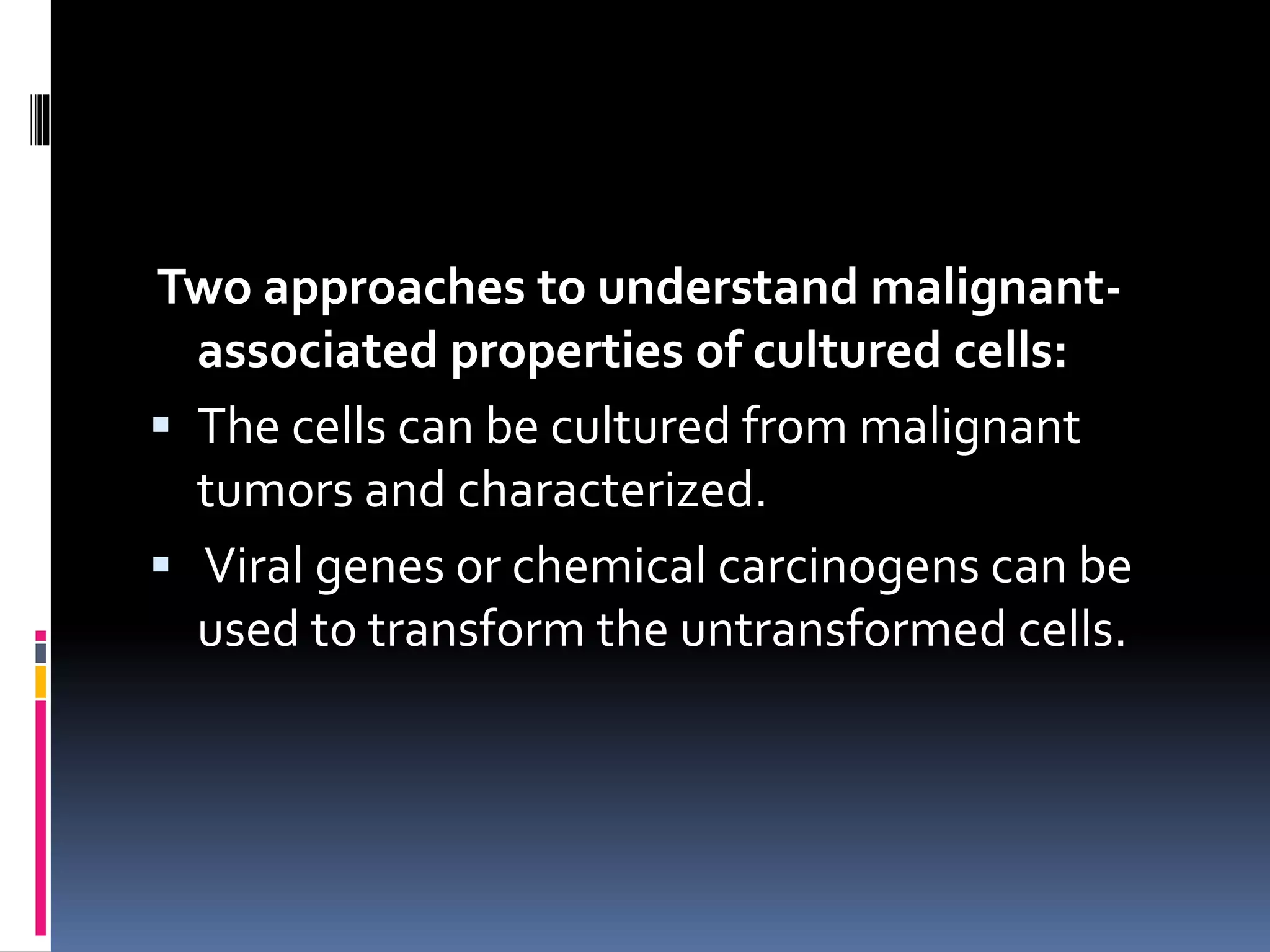 Characterstics of transformed cells | PPTX