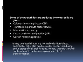 Characterstics of transformed cells | PPTX