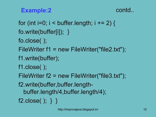 Character stream classes introd .51