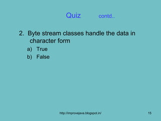 Character stream classes introd .51