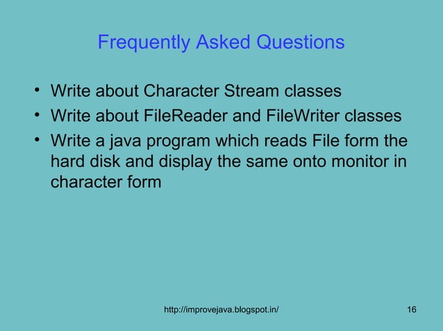 Character stream classes introd .51