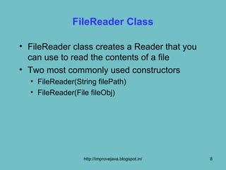 Character stream classes introd .51