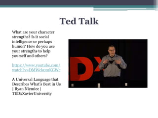 Character strengths 2 | PPTX