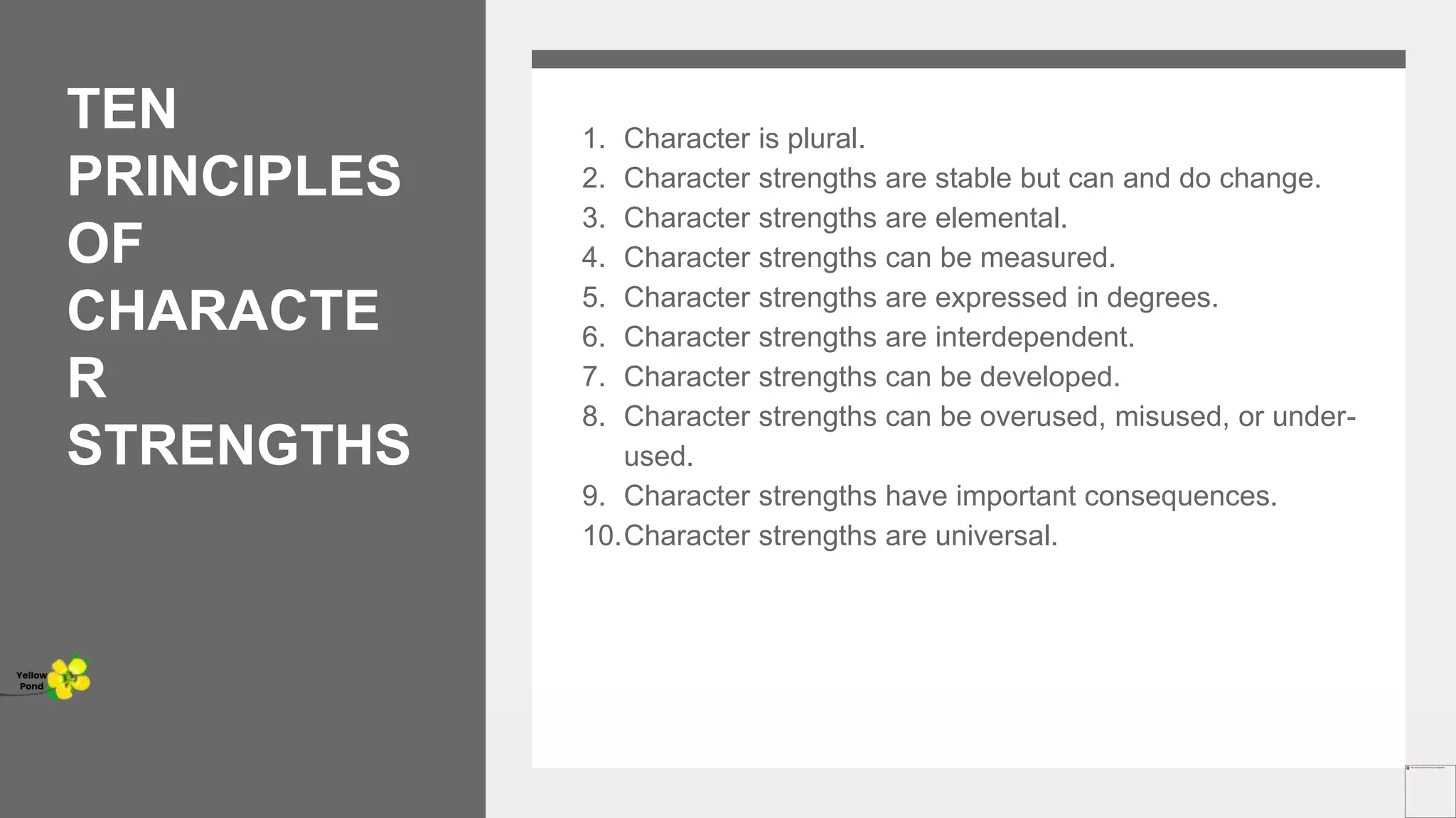 Character strengths and virtues | PPTX