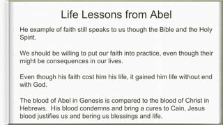Character study of Cain and Abel | PPTX