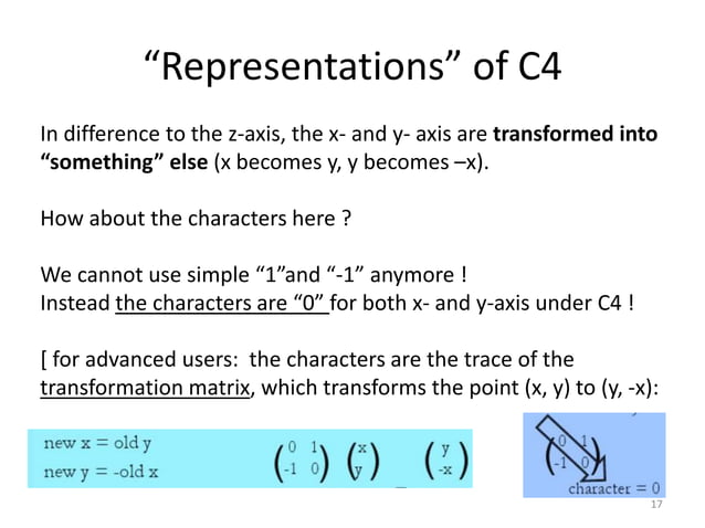 Character tables | PDF