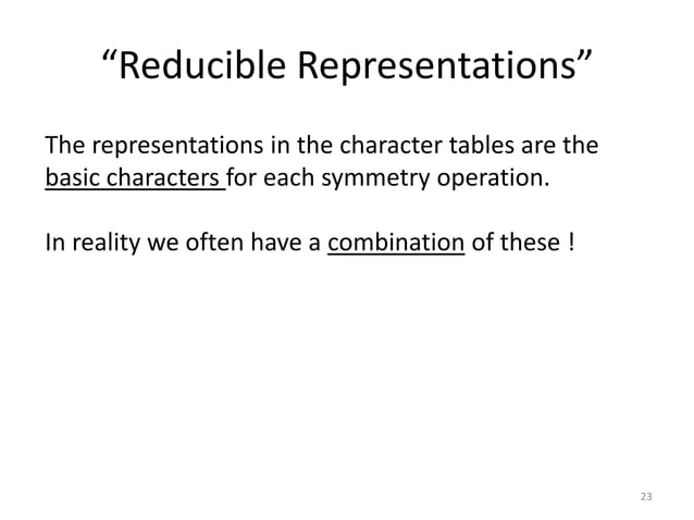 Character tables | PDF