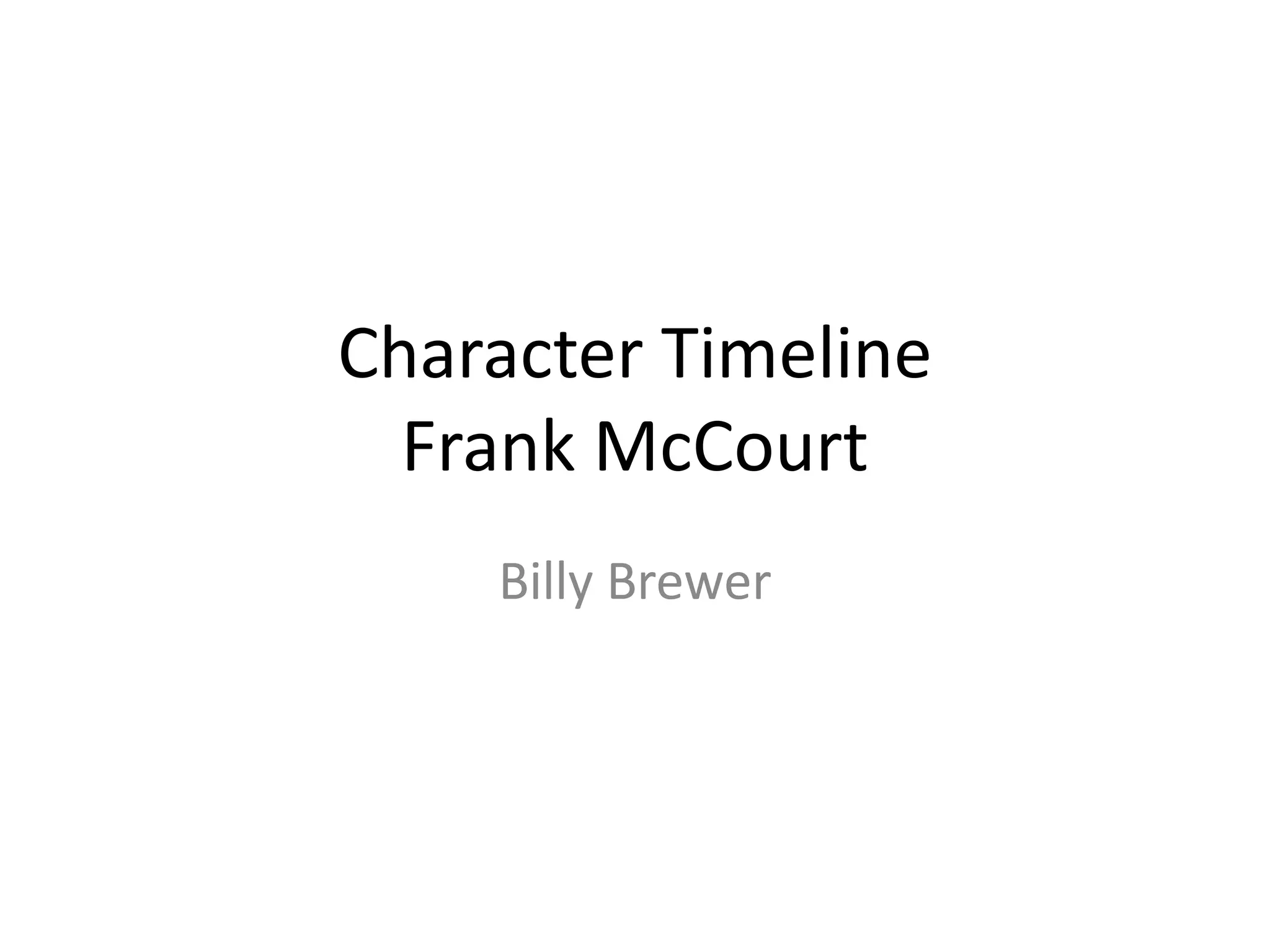 Character timeline | PPT
