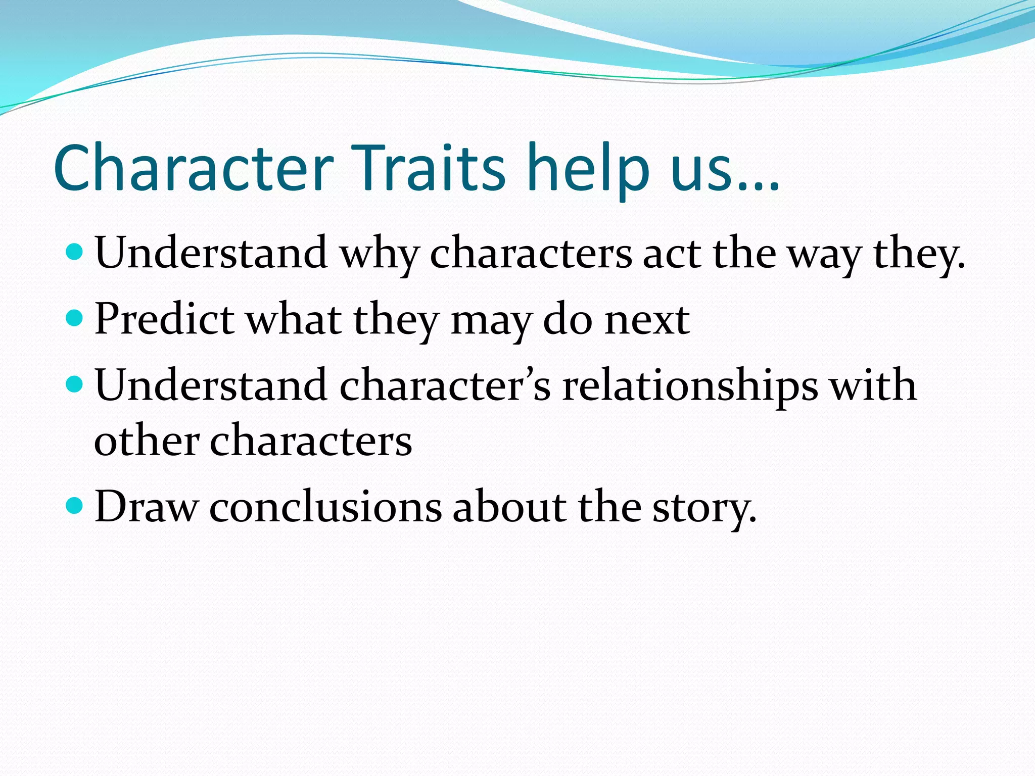 Character traits | PPTX