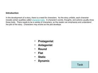 Types of Character traits in literature. | PPT