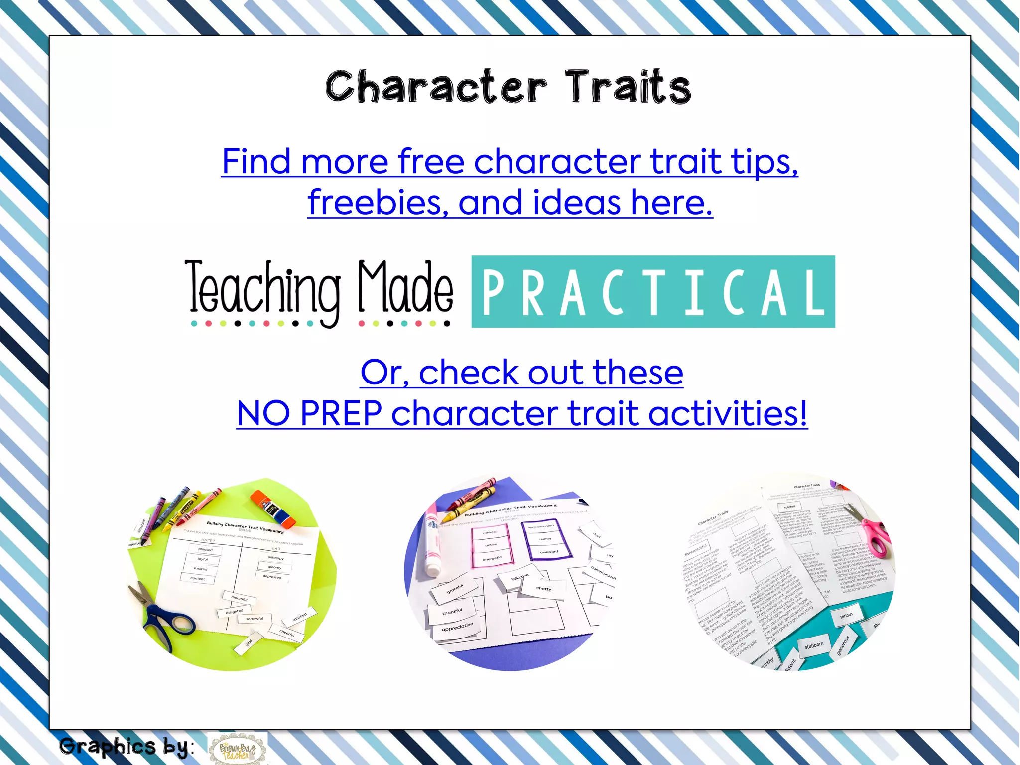 Teaching Character Traits Slideshow | PDF