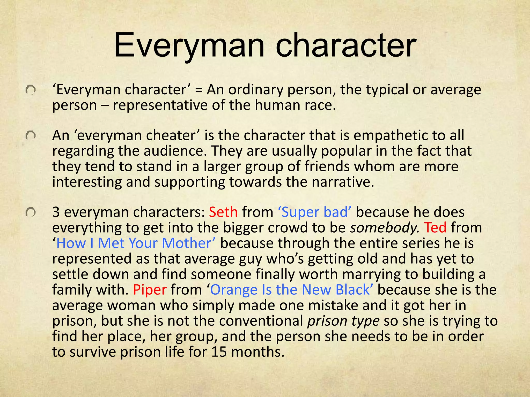 Character Types | PPTX