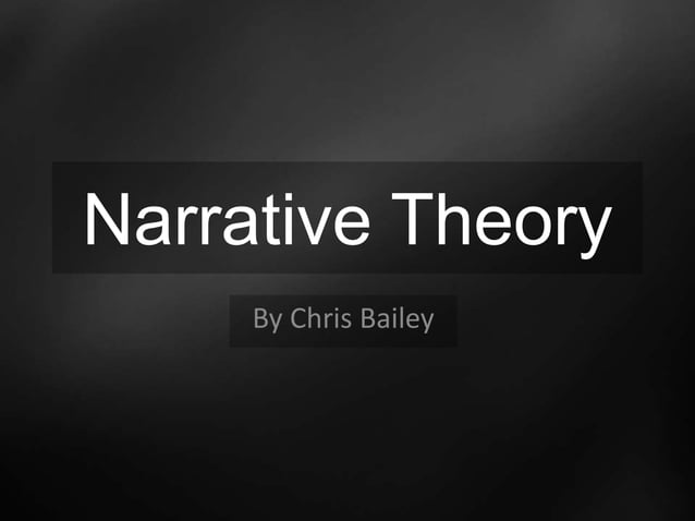 Narrative Theory | PPTX