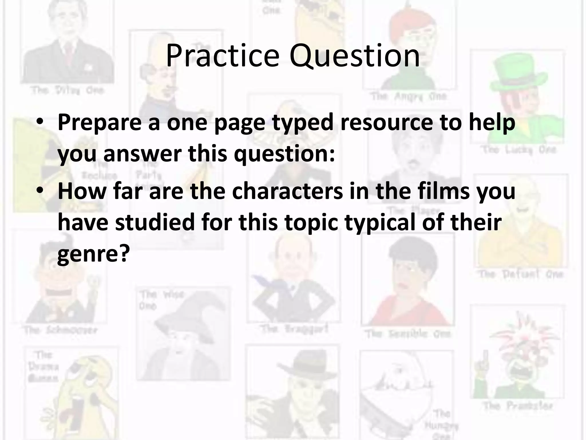 Character types in comedy | PPT