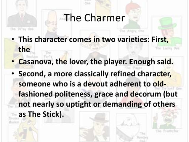 Character types in comedy | PPT