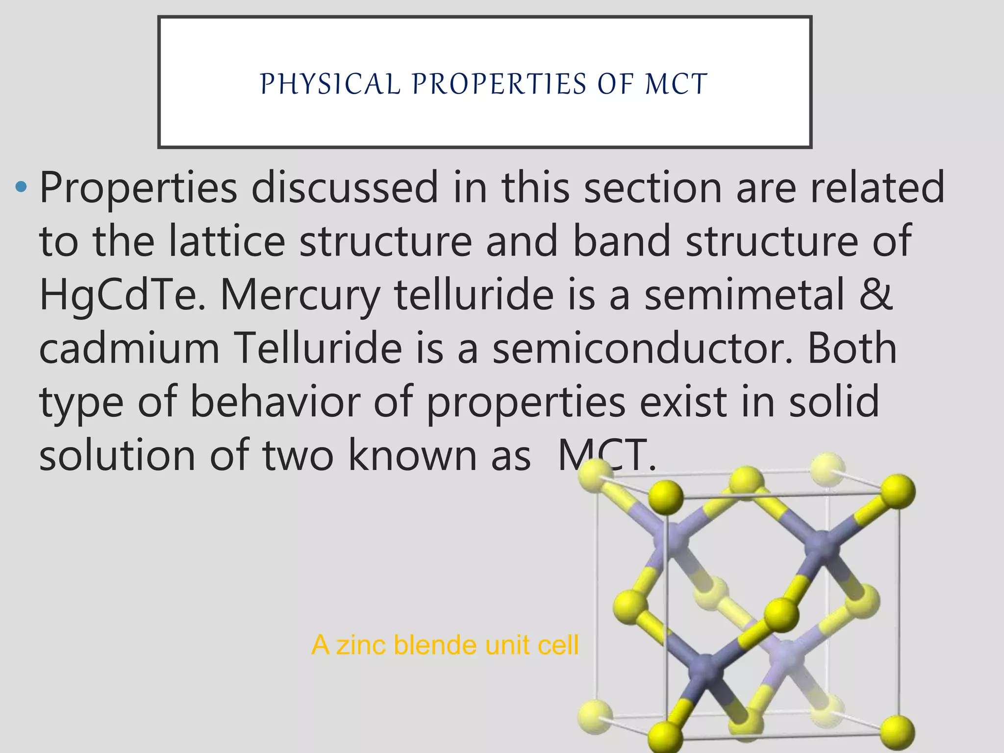 Characterisation of MCT using hall effect | PPTX | Chemistry | Science