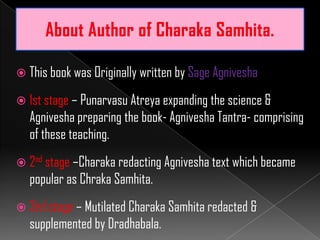 Classical Book Description - CHARAKA SAMHITA | PPT
