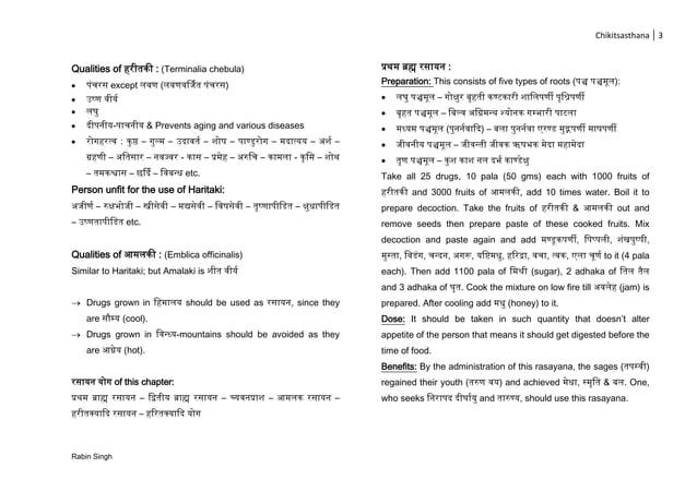 Charak_chikitsa_notes.pdf short notes of charaka chikitsa stana | PDF