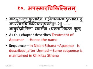 Charak samhita chapter sequence -purpose | PDF