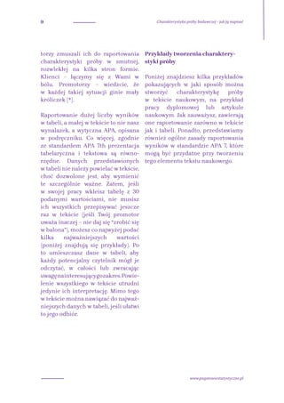 Charakterystyka próby badawczej - jak ją napisać | PDF