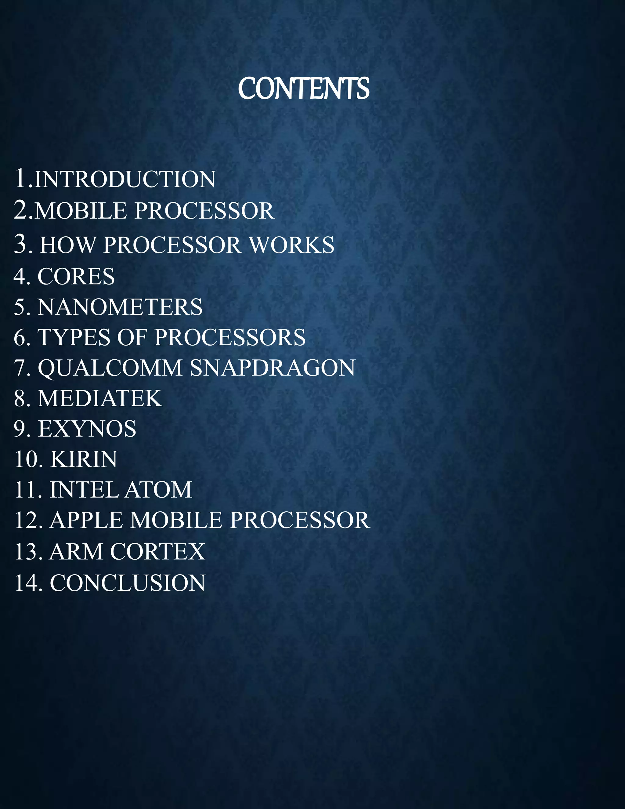 mobile processors | PPTX