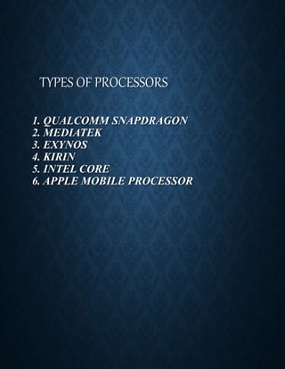 mobile processors | PPTX