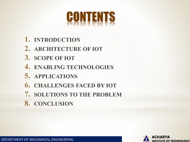 Internet of things (IOT) Presentation-PPT | PPTX