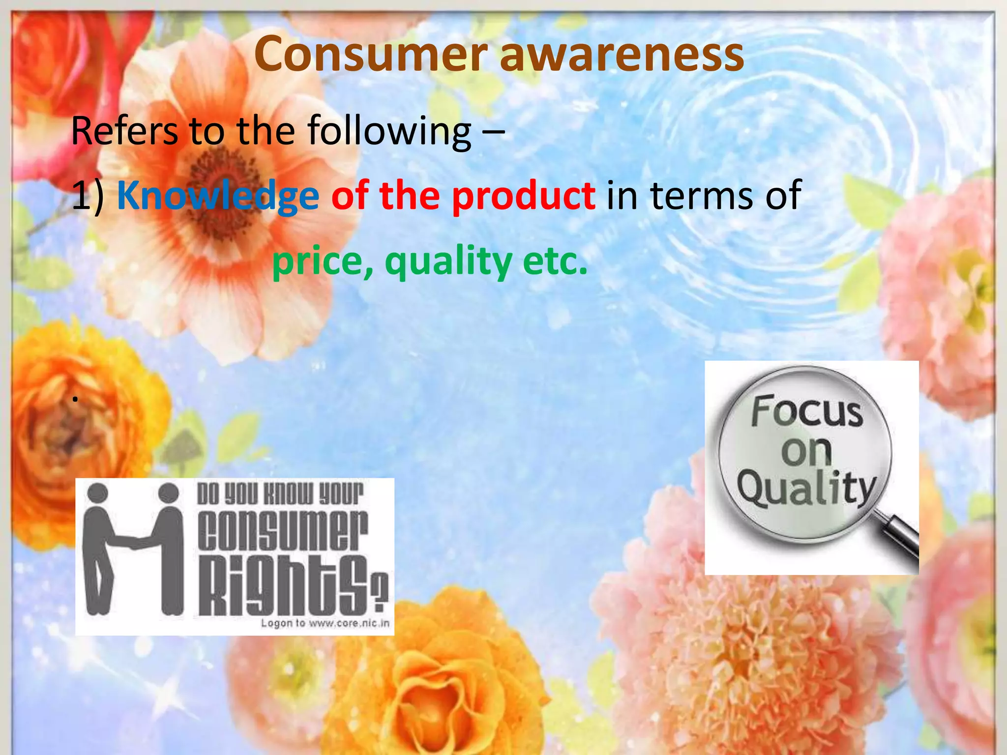consumer awareness | PPTX
