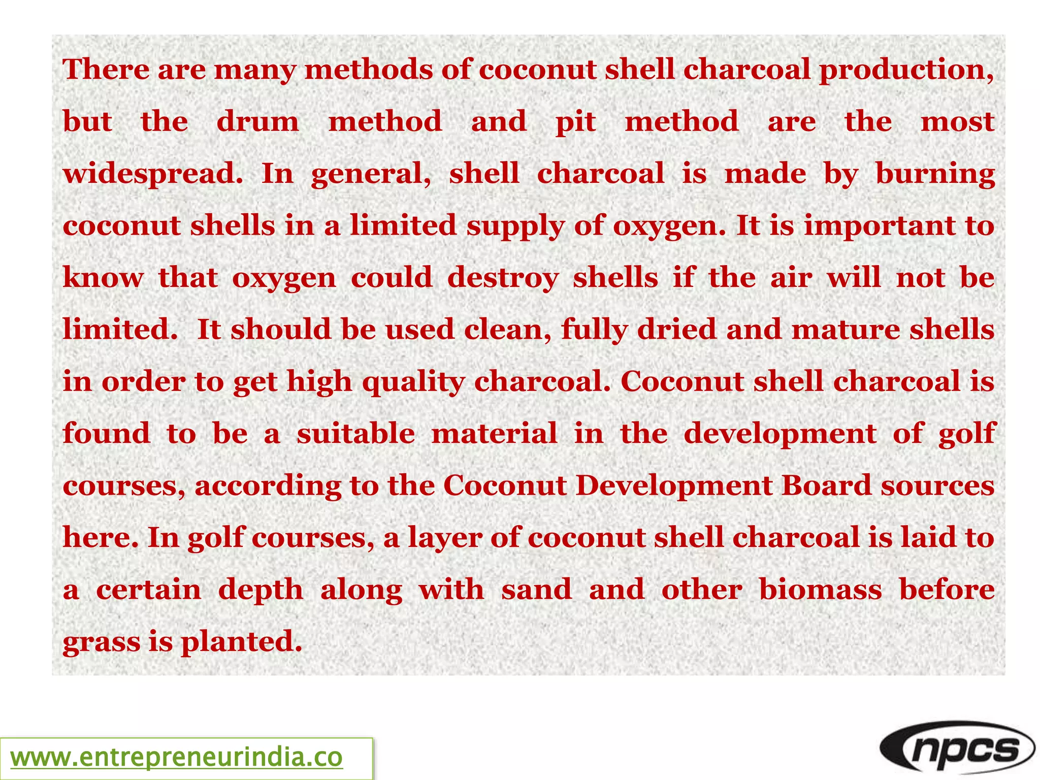 Charcoal from Coconut Shell - A Valuable Resource, Coconut Shell ...