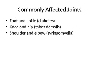Charcot_Joint_Lecture_Charcot Joint (Neuropathic Arthropathy) | PPTX