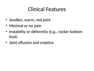 Charcot_Joint_Lecture_Charcot Joint (Neuropathic Arthropathy) | PPTX