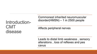 charcot marie tooth disease (CMT) pediatric.pptx | Death, Injury, or ...