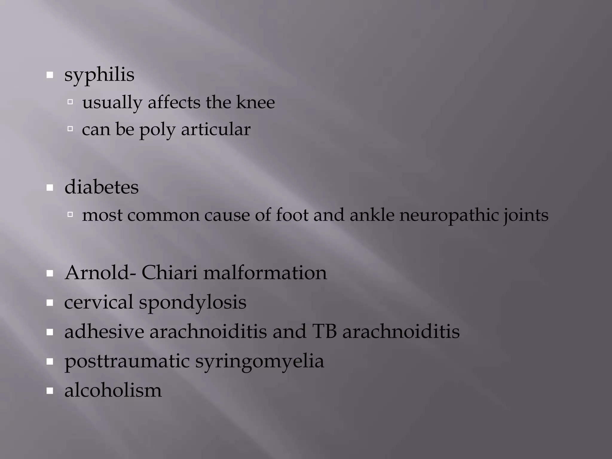 Charcot joint / Neuropathic Joint | PPTX