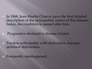 Charcot joint / Neuropathic Joint | PPTX