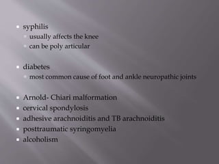 Charcot joint / Neuropathic Joint | PPTX