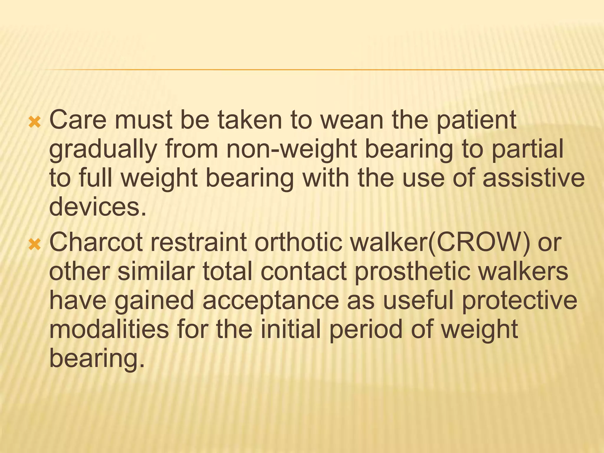 Charcot joint arthropathy and rehabilitation management | PPTX