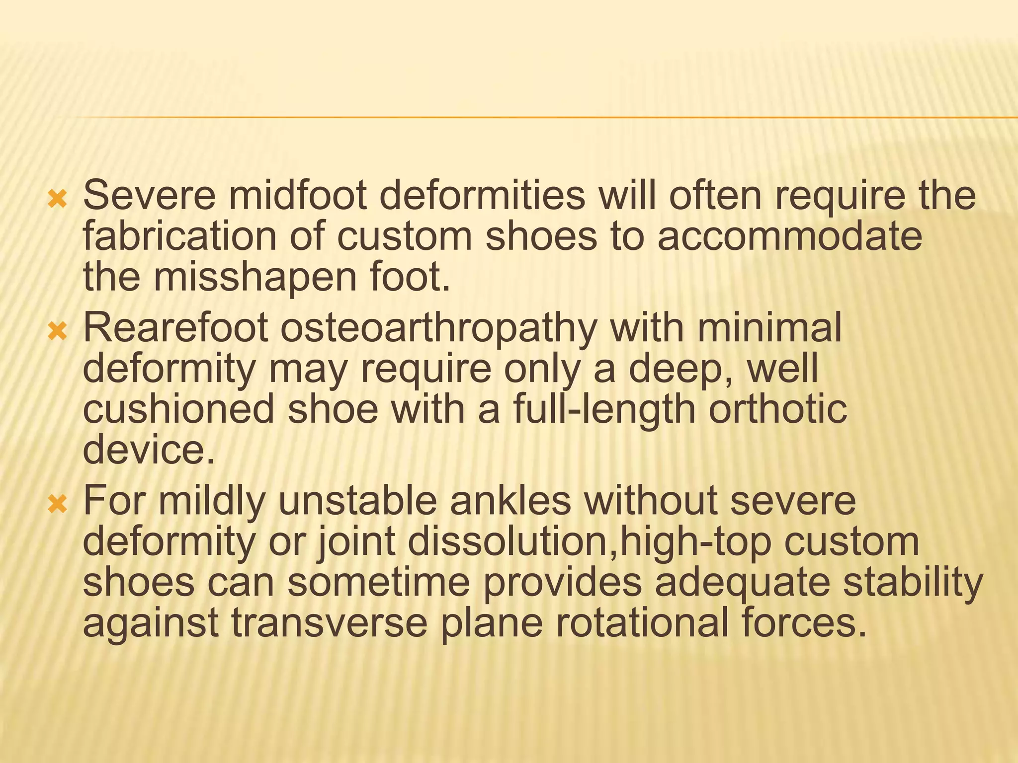 Charcot joint arthropathy and rehabilitation management | PPTX