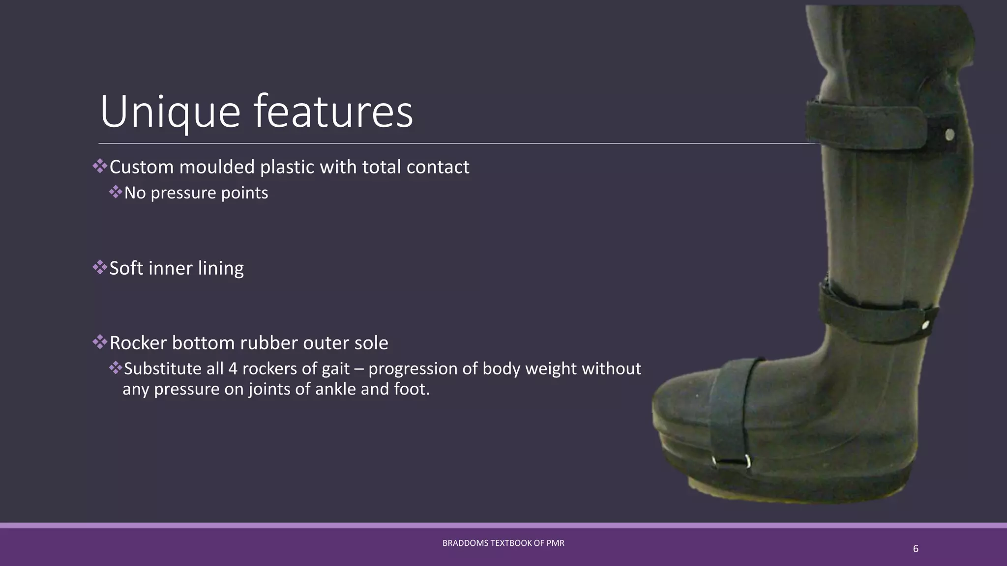 Charcot Restraint Orthotic Walker | PPTX