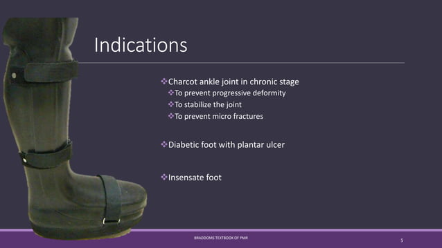 Charcot Restraint Orthotic Walker | PPTX